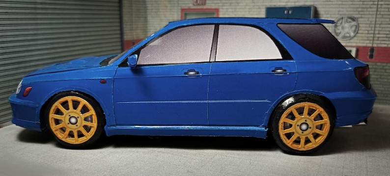 Papercraft Kit Subaru Impreza Car 3d Paper Model Crafting Kit PDF Plans ...