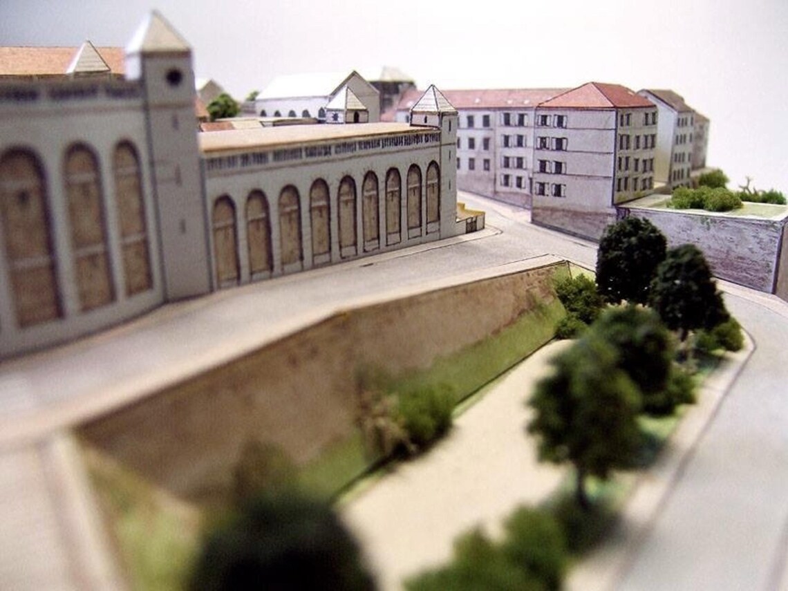 Papercraft Kit Montmartre Paris France 3d Paper Model Crafting PDF ...