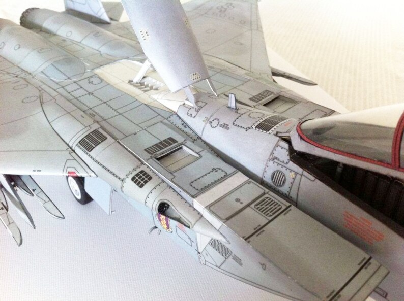 Papercraft Kit F-15C Eagle Plane 3d Paper Model Crafting Kit PDF Plans ...