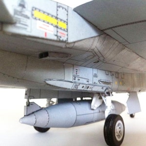 Papercraft Kit F-15C Eagle Plane 3d Paper Model Crafting Kit PDF Plans ...