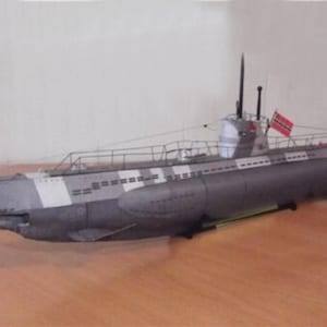 Papercraft Kit VII-D U-boat Submarine 3d Paper Model Crafting Kit PDF ...