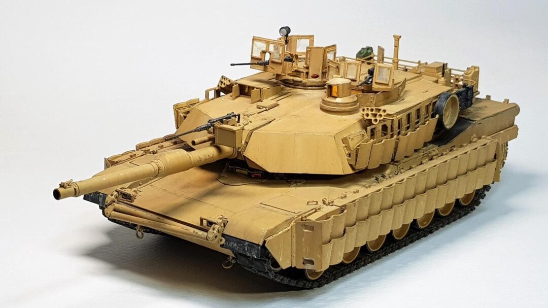 Kit PaperCraft M1A1 Abrams tank kit de elaboración de modelos de papel ...