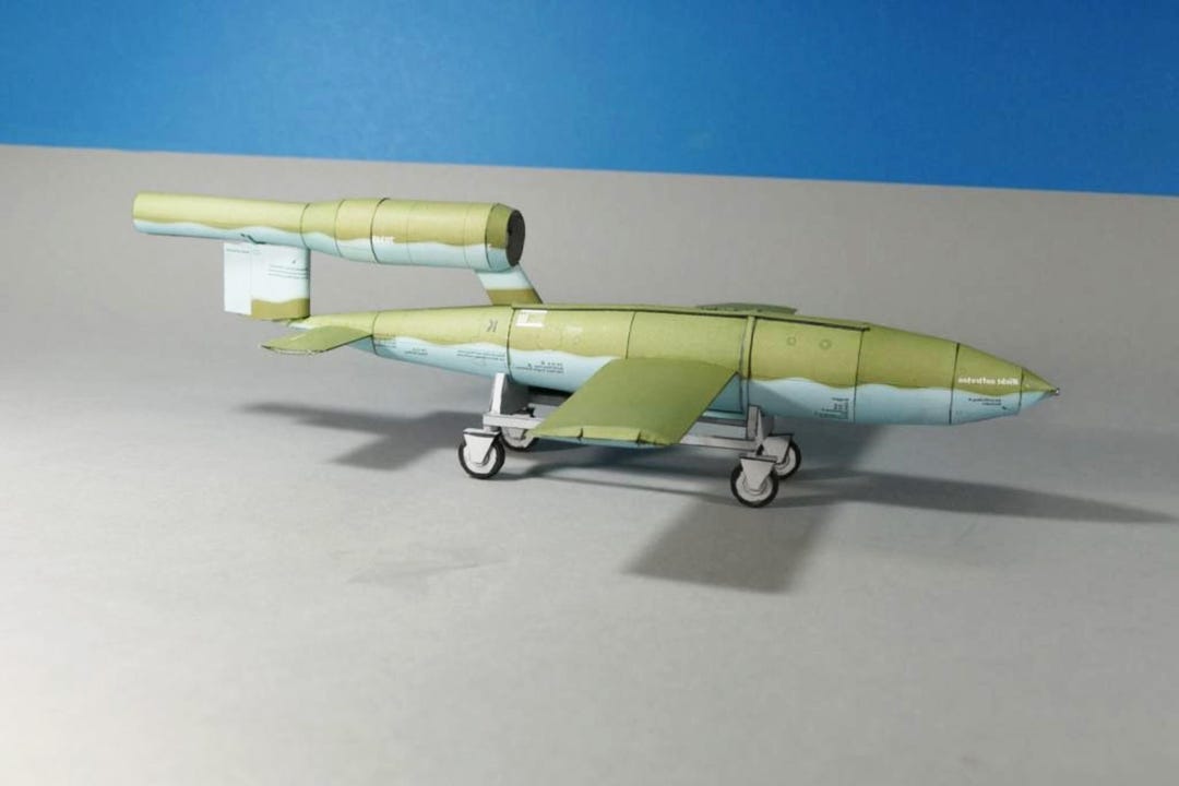 Papercraft Kit V1 and V2 Rockets 3d Paper Model Crafting Kit PDF Plans ...