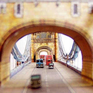 Papercraft Kit Tower Bridge London 3d Paper Model Crafting Kit PDF ...