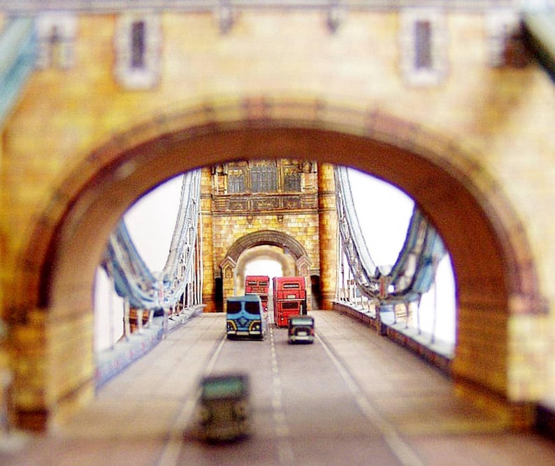 Papercraft Kit Tower Bridge London 3d Paper Model Crafting Kit PDF ...