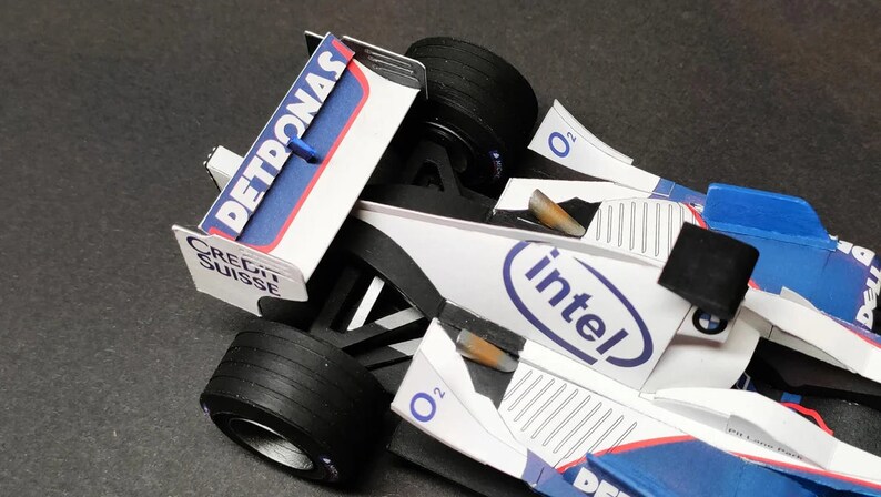 Papercraft Kit F1 Race Car 3d Paper Model Crafting Kit PDF Plans to ...