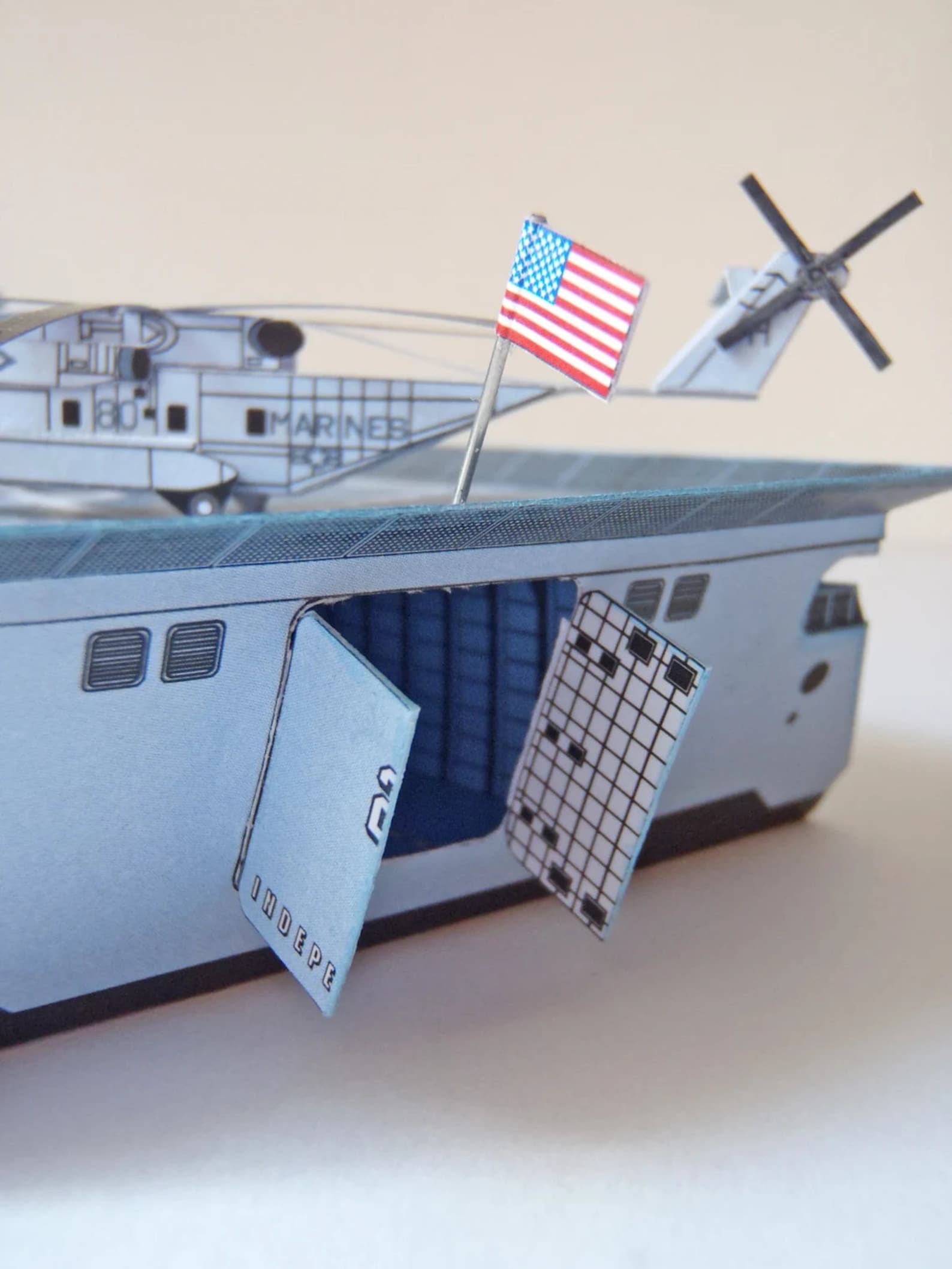 Papercraft Kit Independence Ship 3d Paper Model Crafting Kit PDF Plans ...