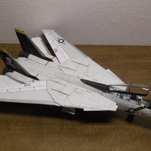 Papercraft Kit F-14 Tomcat Airplane 3d Paper Model Crafting Kit PDF ...