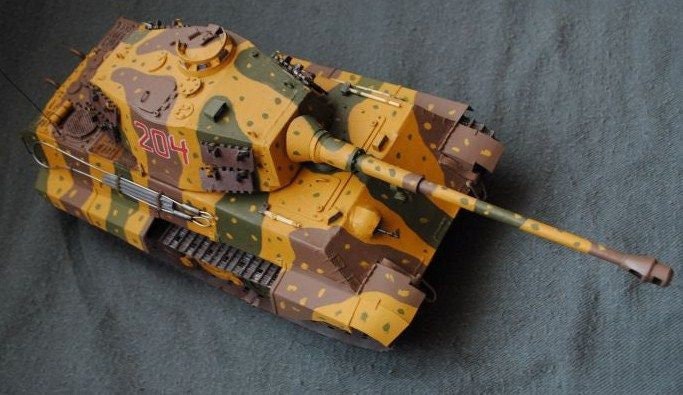 Papercraft Kit Tiger 2 Tank 3d Paper Model Crafting Kit PDF Plans to ...