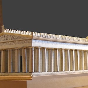 Papercraft Kit Parthenon Athenian Acropolis Greece 3d Paper Model Crafting Kit PDF Plans to ...