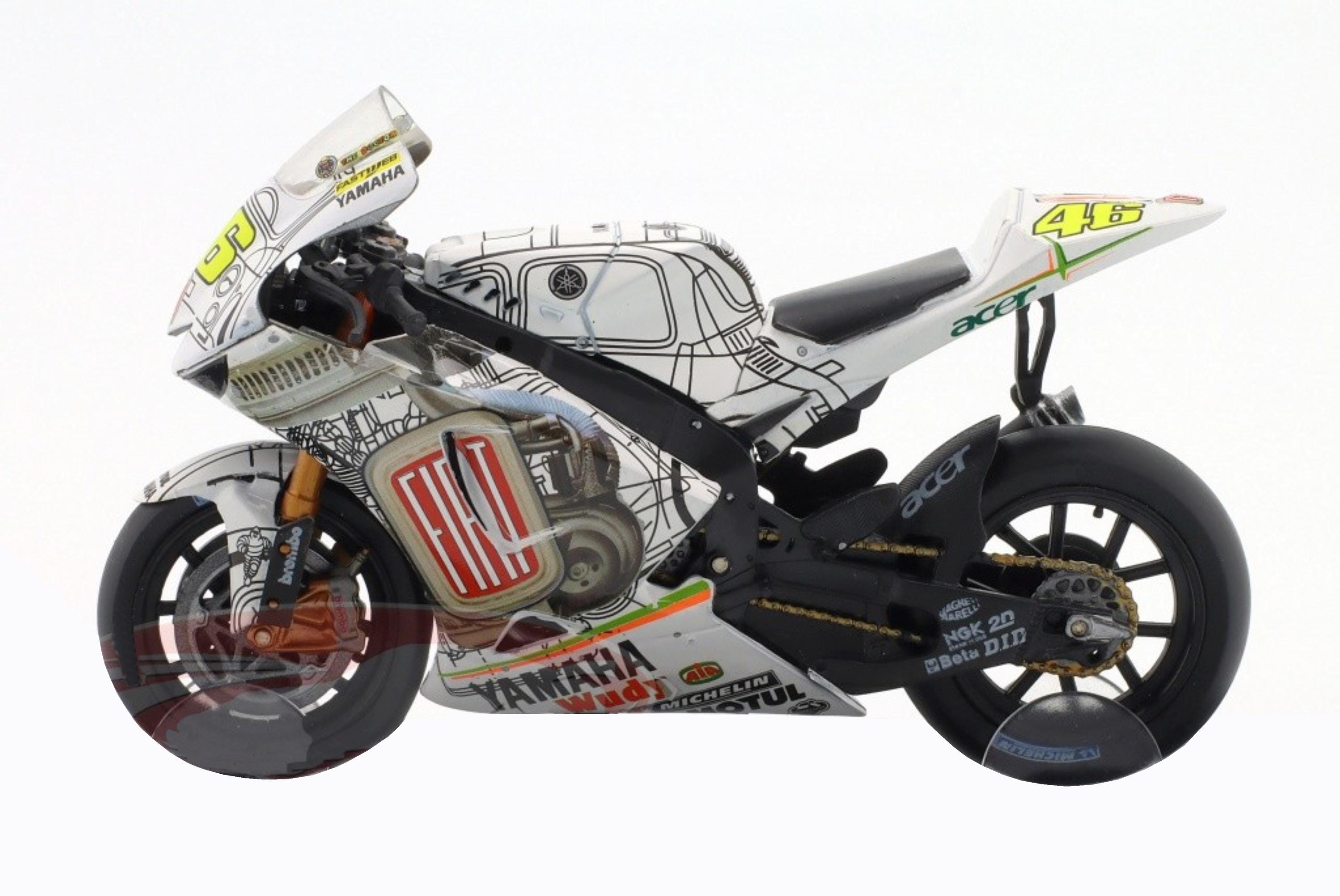 Papercraft Kit Yamaha YZR M1 2007 Fiat Motorcycle 3d Paper Model ...