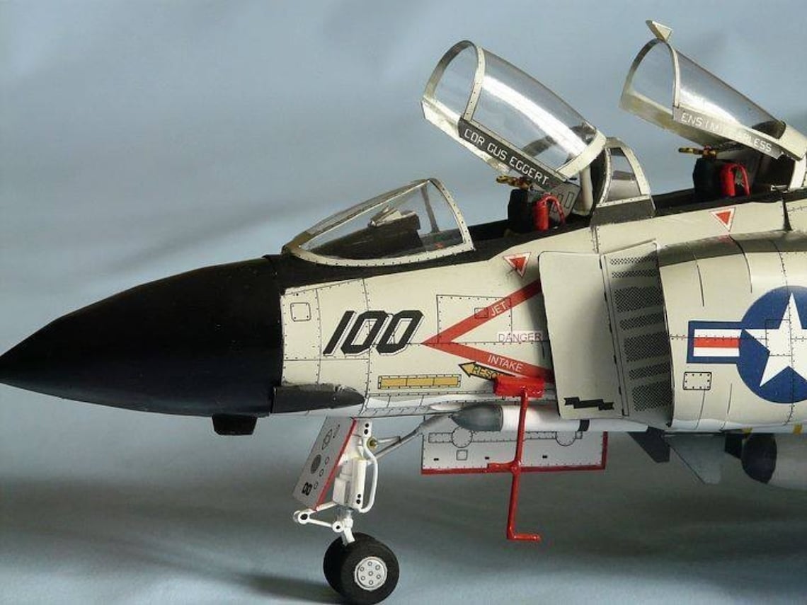 Papercraft Kit F-4 Phantom Plane 3d Paper Model Crafting Kit PDF Plans ...