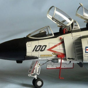 Papercraft Kit F-4 Phantom Plane 3d Paper Model Crafting Kit PDF Plans ...