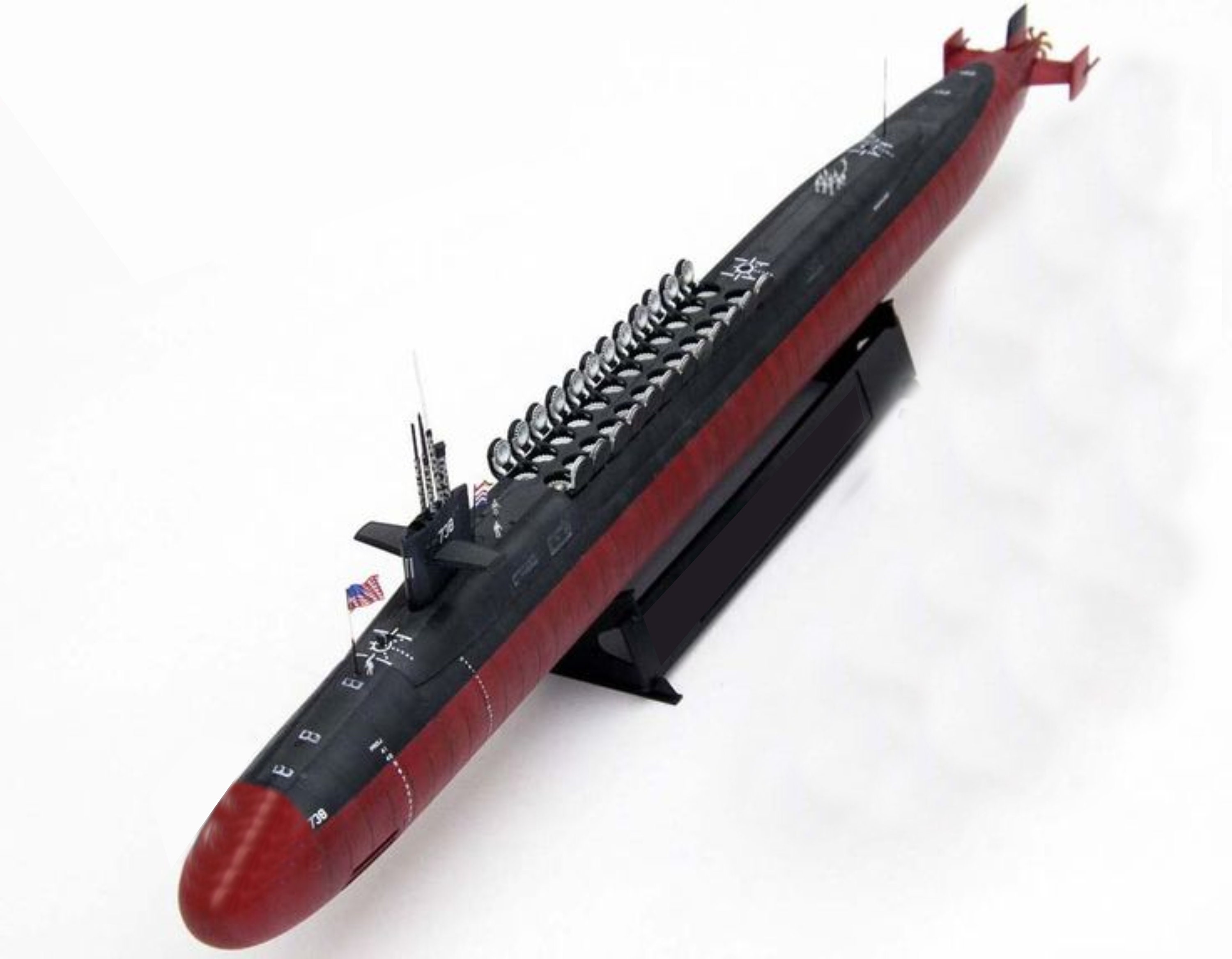 Papercraft Kit Los Angeles Submarine 3d Paper Model Crafting Kit PDF ...