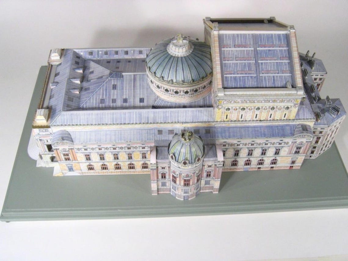 Papercraft Kit Paris Opera House Architecture 3d Paper Model Crafting ...