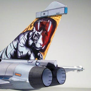 Papercraft Kit Rafale Airplane 3d Paper Model Crafting Kit PDF Plans to ...