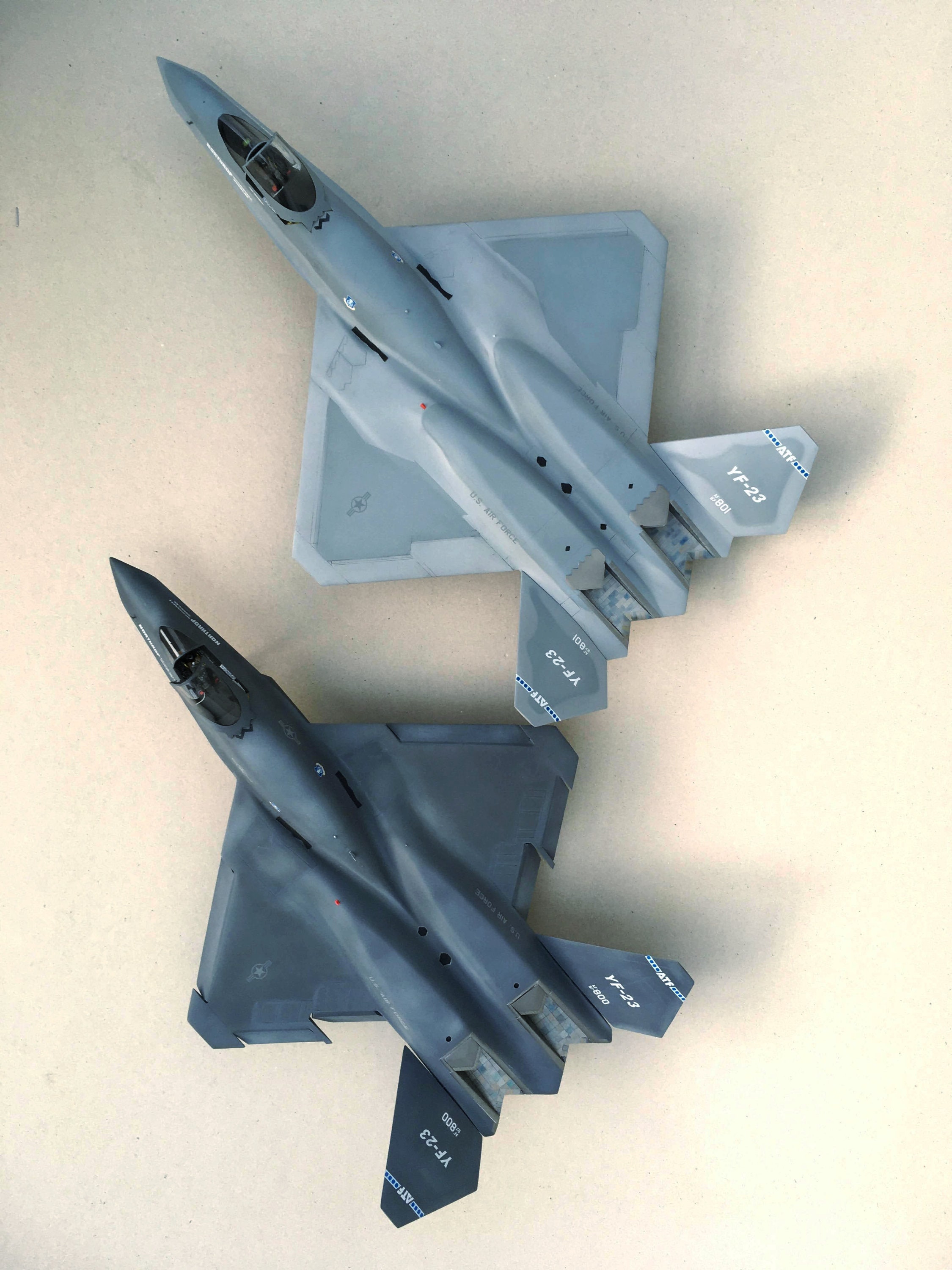 Papercraft Kit YF-23 Airplane 3d Paper Model Crafting PDF Plans DIY ...