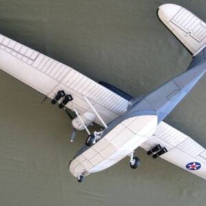 Papercraft Kit PBY Catalina Airplane 3d Paper Model Crafting Kit PDF ...
