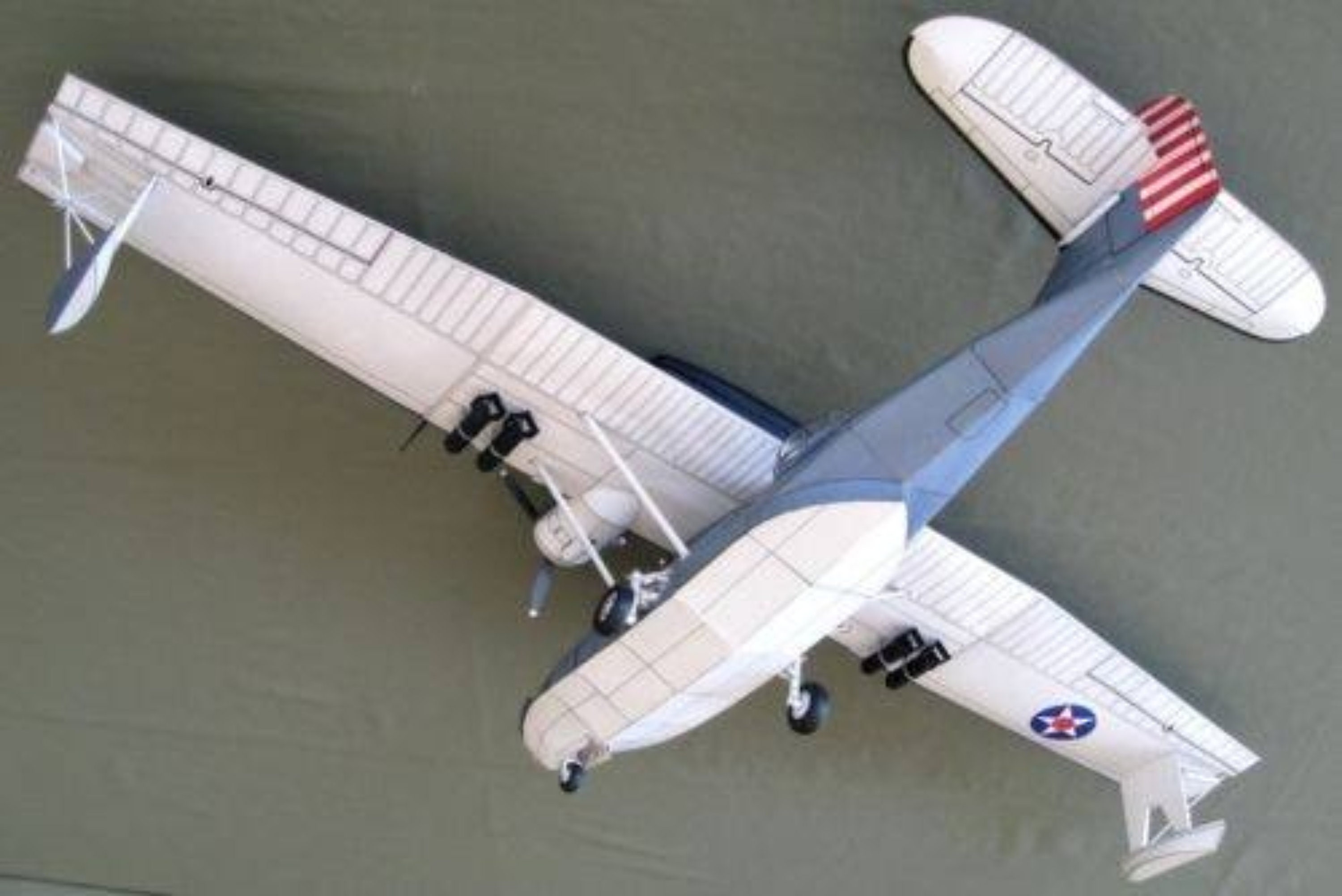 Papercraft Kit PBY Catalina Airplane 3d Paper Model Crafting Kit PDF ...