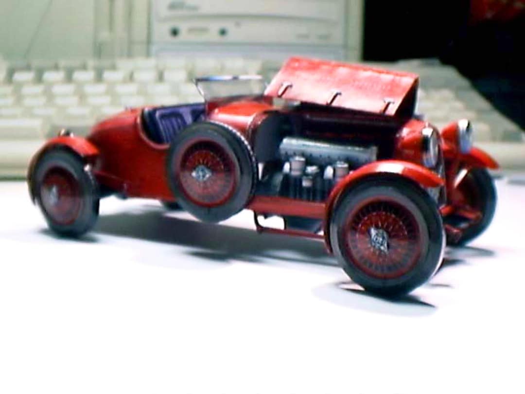 Papercraft Kit Alfa Romeo 1750 Ar-monza Car 3d Paper Model Crafting Kit ...