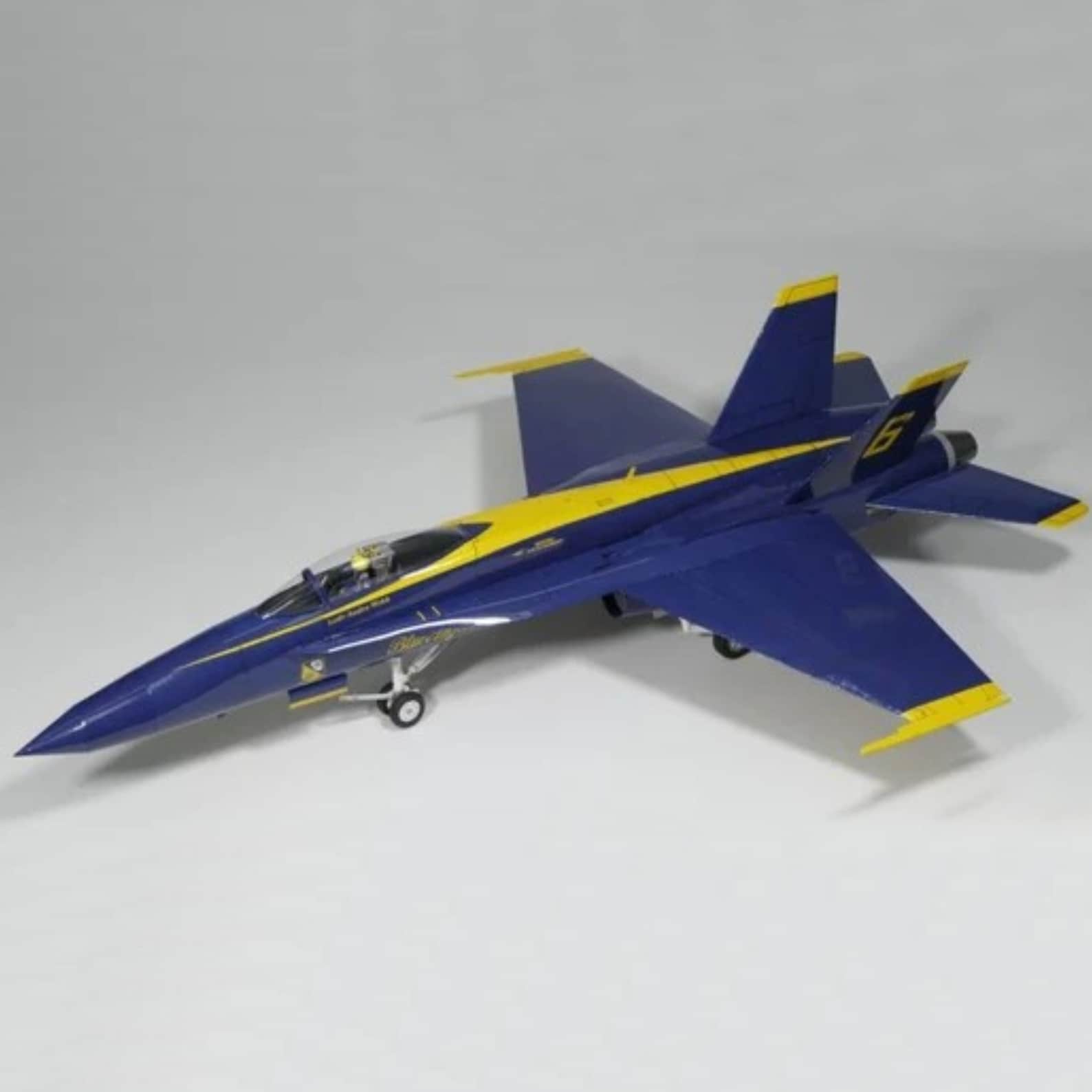 Papercraft Kit F/A-18 Superhornet Blue Angels Airplane Simple 3d Paper ...