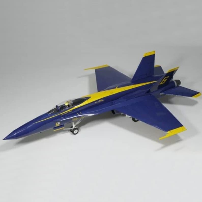 Papercraft Kit F/A-18 Superhornet Blue Angels Airplane 3d Paper Model ...