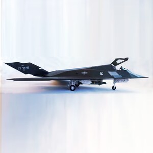 Papercraft Kit F-117 Nighthawk Plane 3d Paper Model Crafting Kit PDF ...