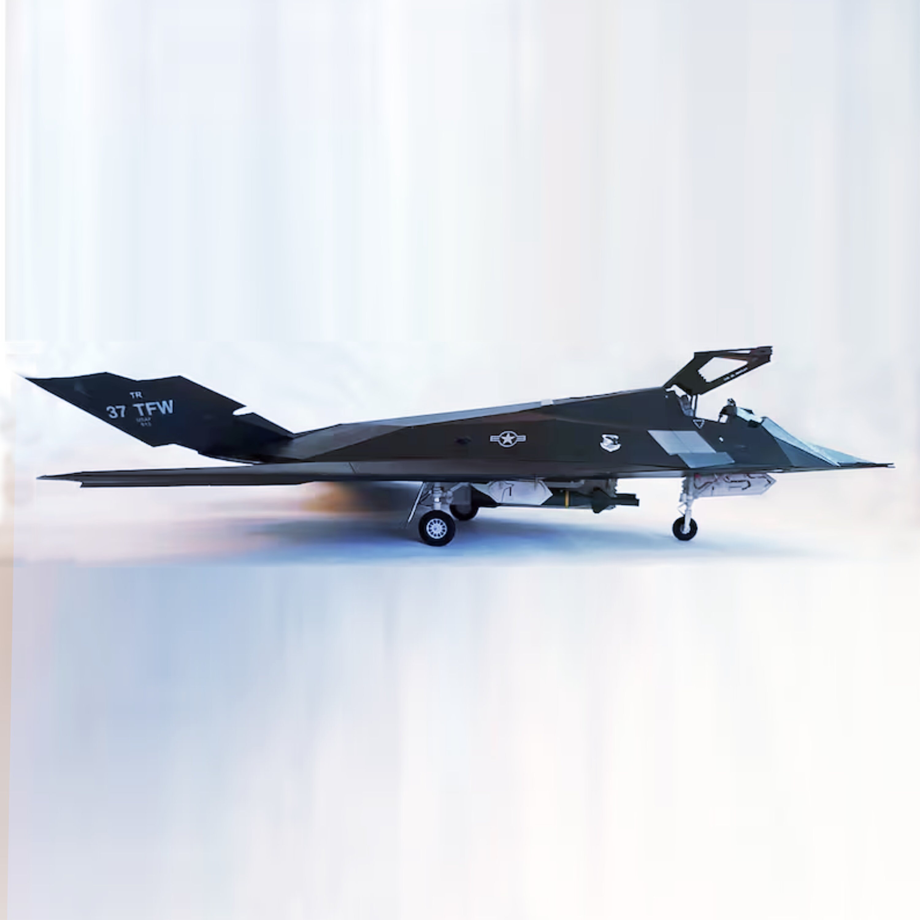 Papercraft Kit F-117 Nighthawk Plane 3d Paper Model Crafting Kit PDF ...