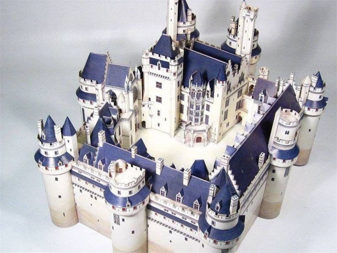 Papercraft Kit Chateau De Pierrefonds 3d Paper Model Crafting PDF Plans ...