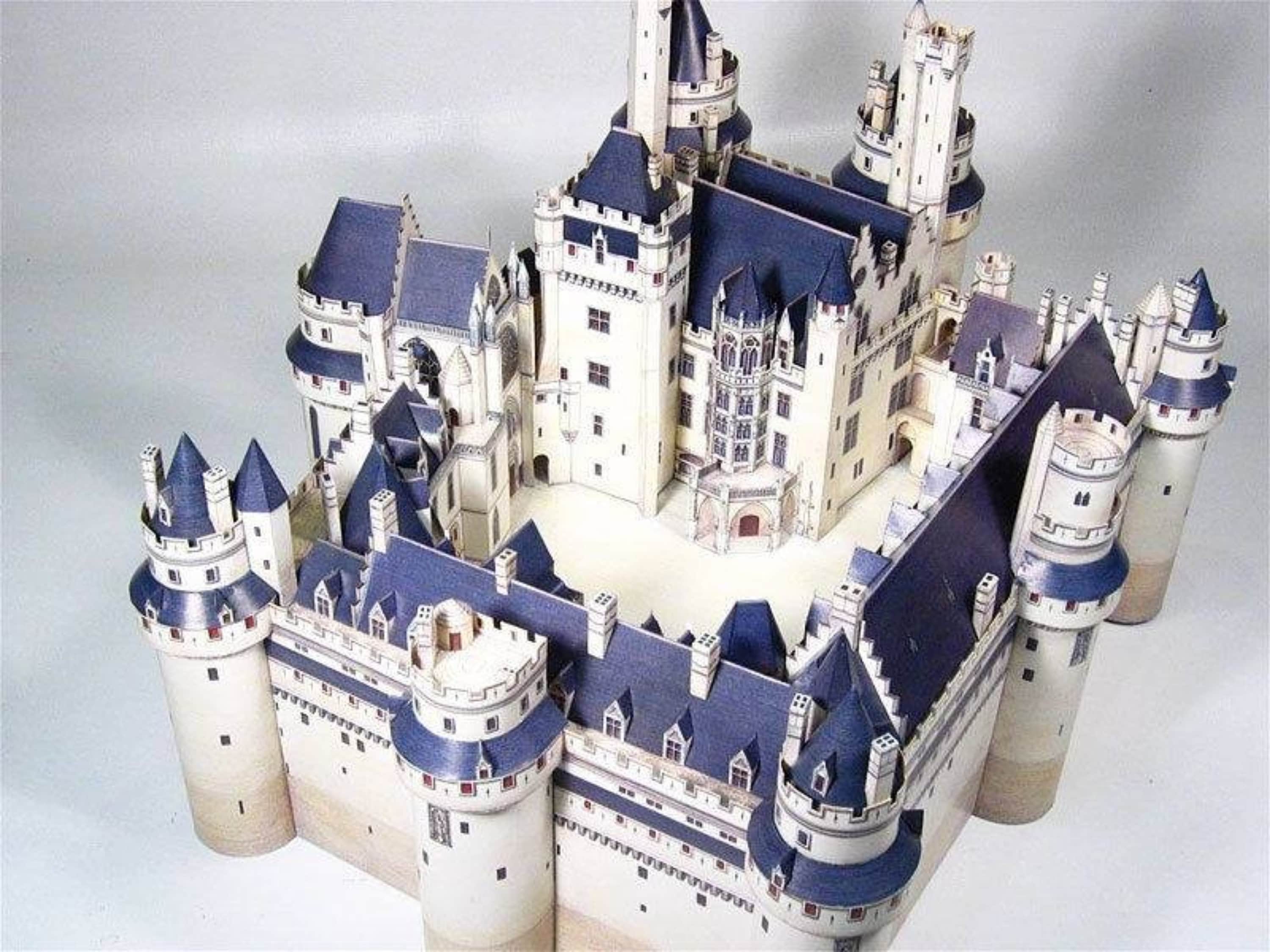 Papercraft Kit Chateau De Pierrefonds 3d Paper Model Crafting Kit PDF ...