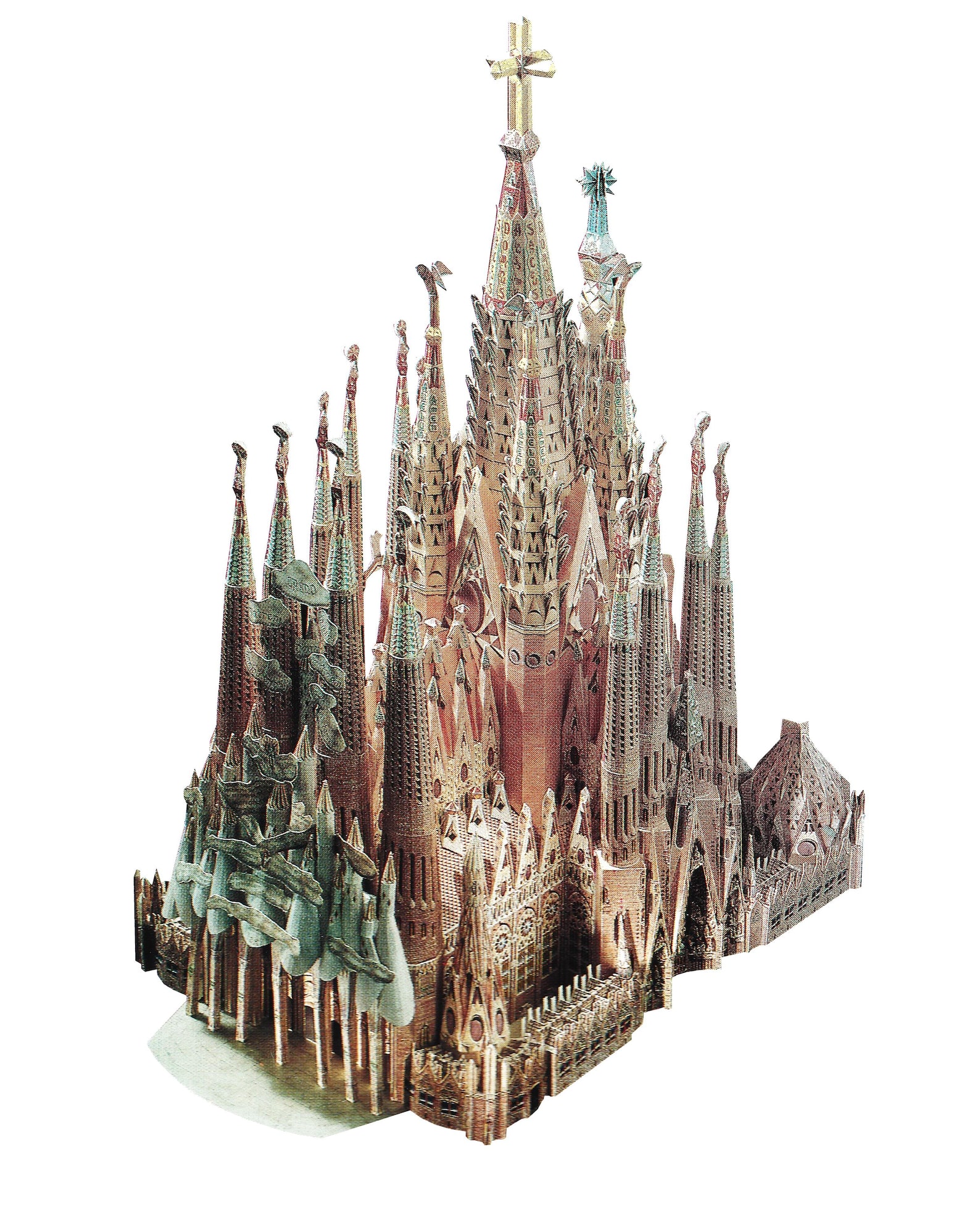 Papercraft Kit Sagrada Família Gaudi Antoni 3d Paper Model Crafting Kit ...