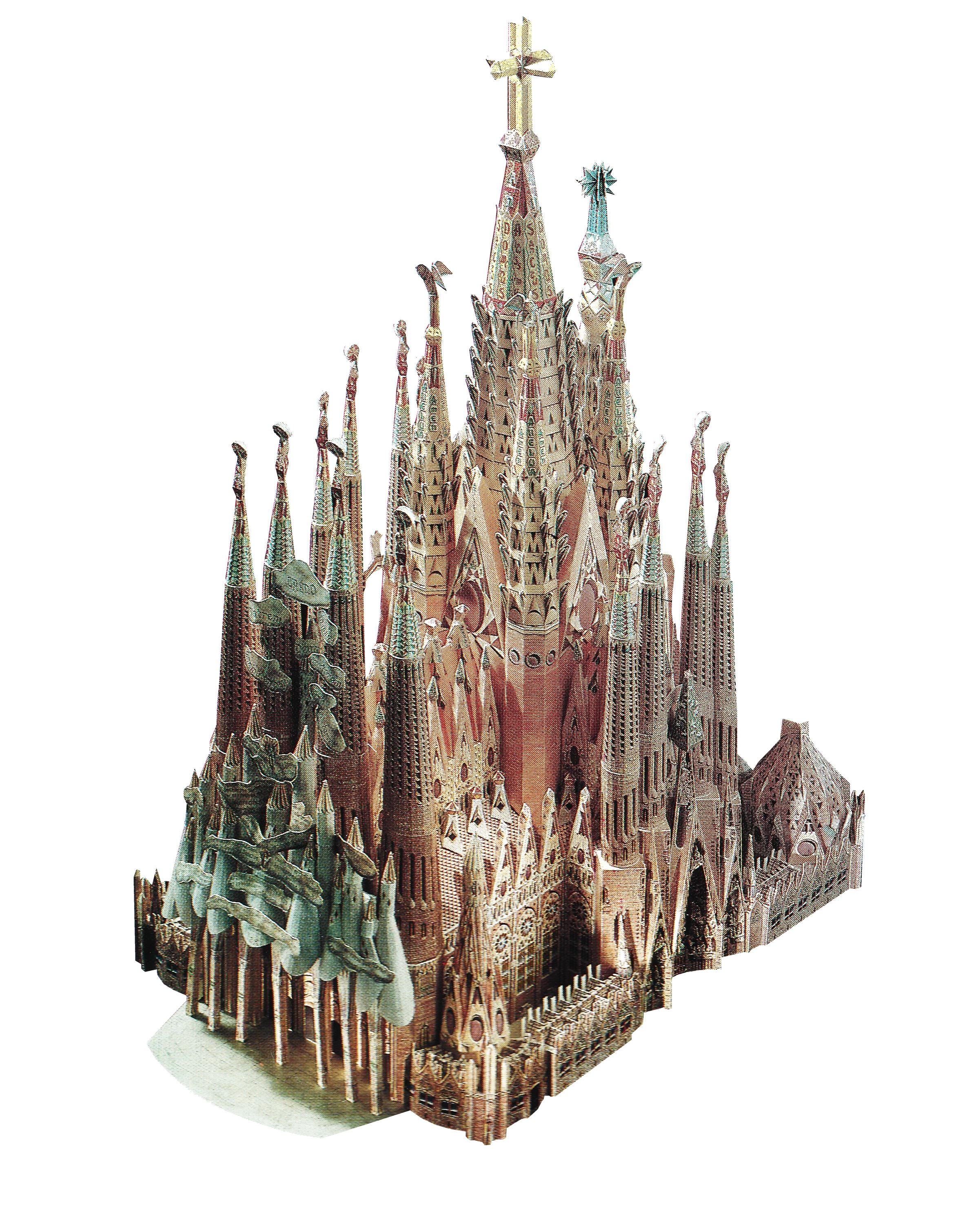 Papercraft Kit Sagrada Família Gaudi 3d Paper Model Crafting PDF Plans ...