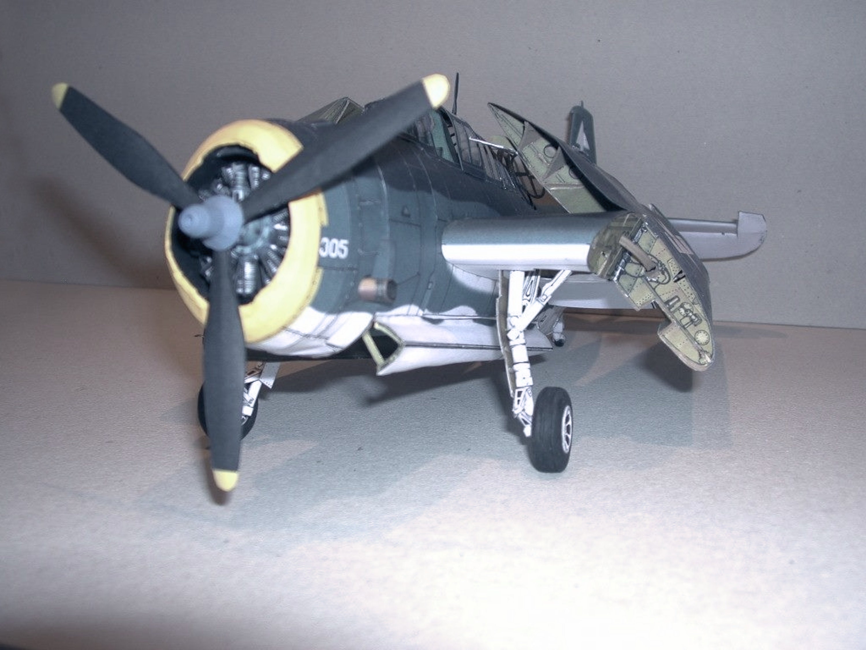 Papercraft Kit TBF Avenger Airplane 3d Paper Model Crafting Kit PDF ...