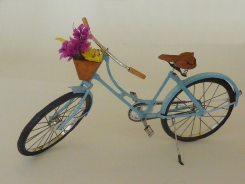 Papercraft Kit Bicycle 3d Paper Model Crafting Kit PDF Plans to DIY ...