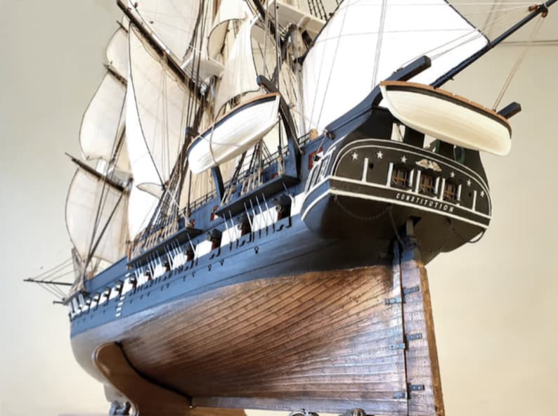 Papercraft Kit USS Constitution Ship 3d Paper Model Crafting Kit PDF ...