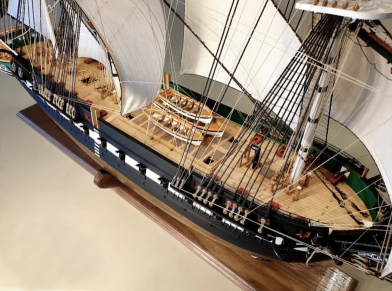 Papercraft Kit USS Constitution Ship 3d Paper Model Crafting Kit PDF ...