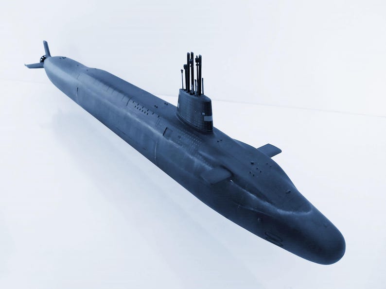 Papercraft Kit HMS Vanguard Royal Navy Submarine 3d Paper Model ...