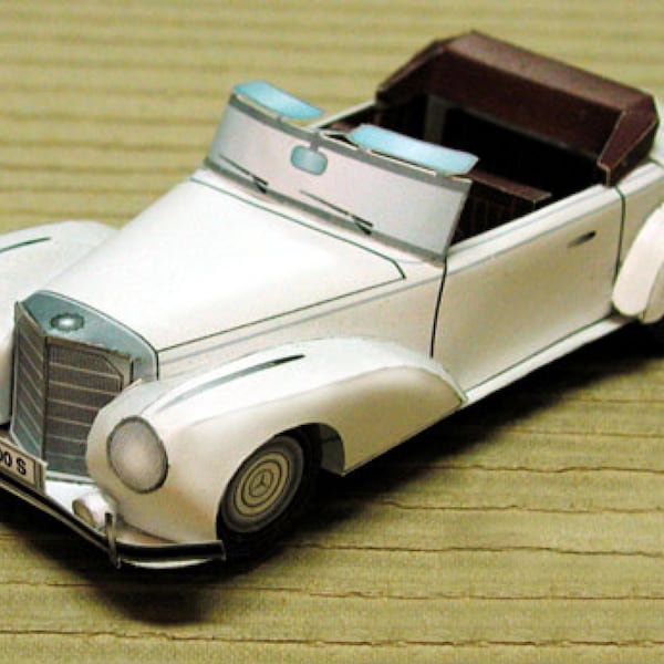 Paper Model Mercedes - Etsy