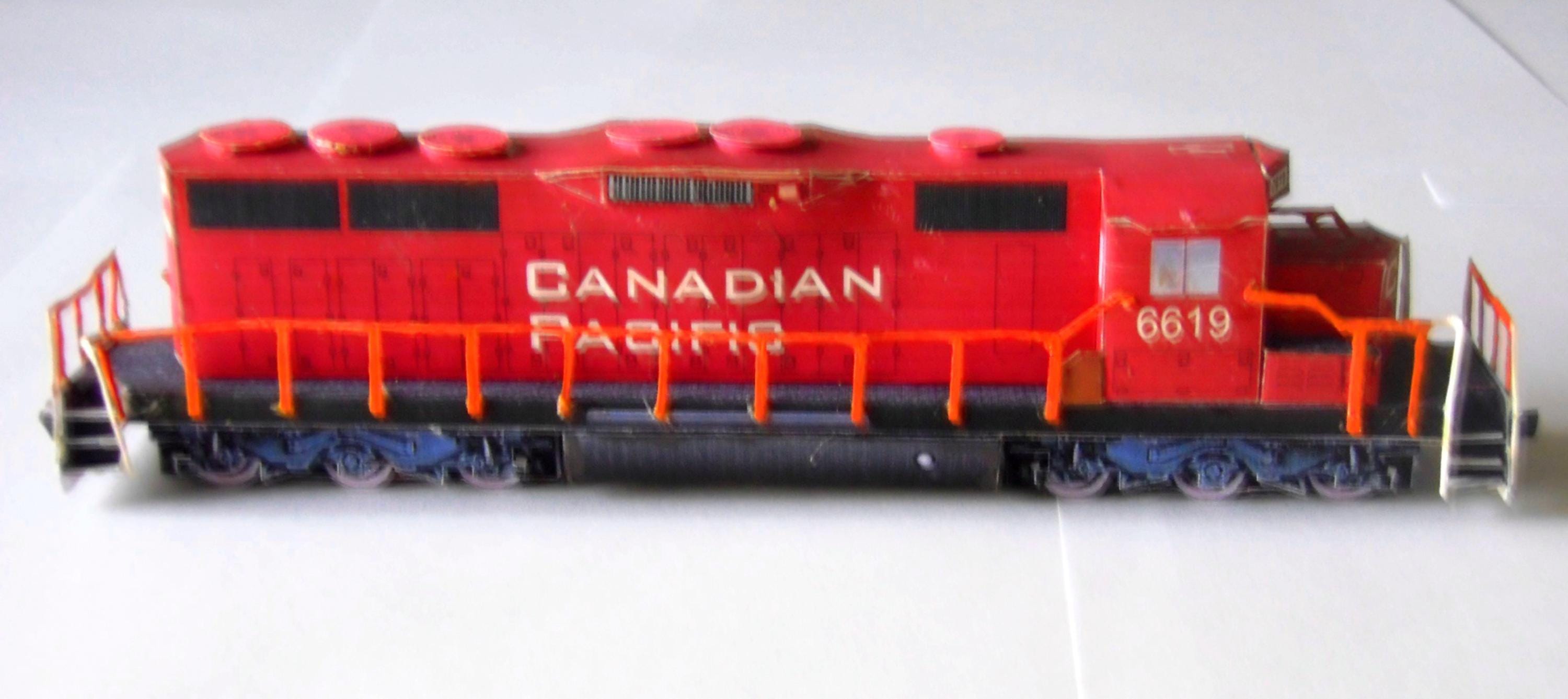 Papercraft Kit Locomotive EMD SD70 Diesel-electric 3d Paper Model ...
