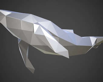 Papercraft Kit Orca Whale 3d Paper Model Crafting Kit PDF Plans to ...