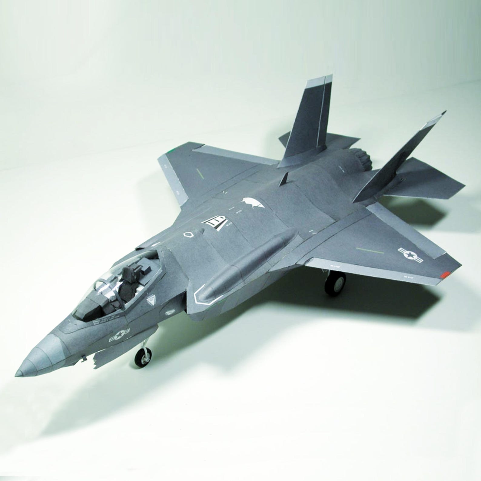 Papercraft Kit F-35 Lightning II Airplane 3d Paper Model Crafting Kit ...