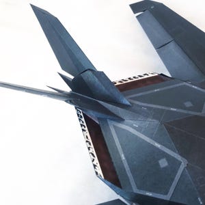 Papercraft Kit F-117 Nighthawk Plane 3d Paper Model Crafting Kit PDF Plans to Print Cut & Glue ...