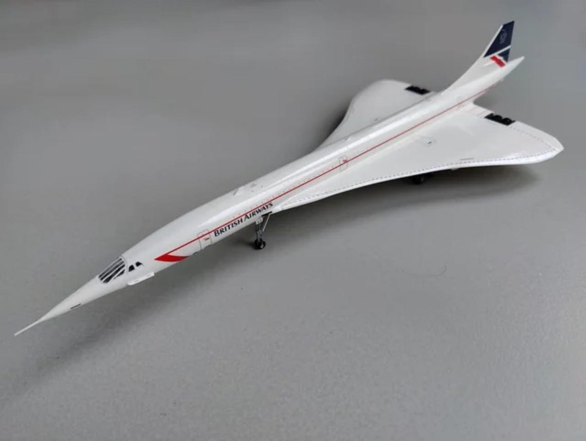 Papercraft Kit Concorde Airplane 3d Paper Model Crafting Kit PDF Plans ...
