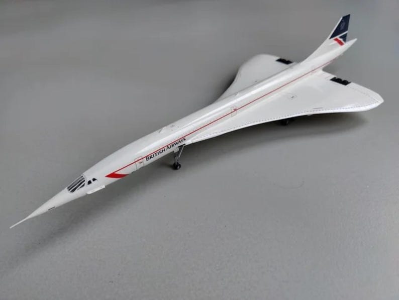 Papercraft Kit Concorde Airplane 3d Paper Model Crafting Kit PDF Plans ...