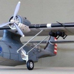 Papercraft Kit PBY Catalina Airplane 3d Paper Model Crafting Kit PDF ...