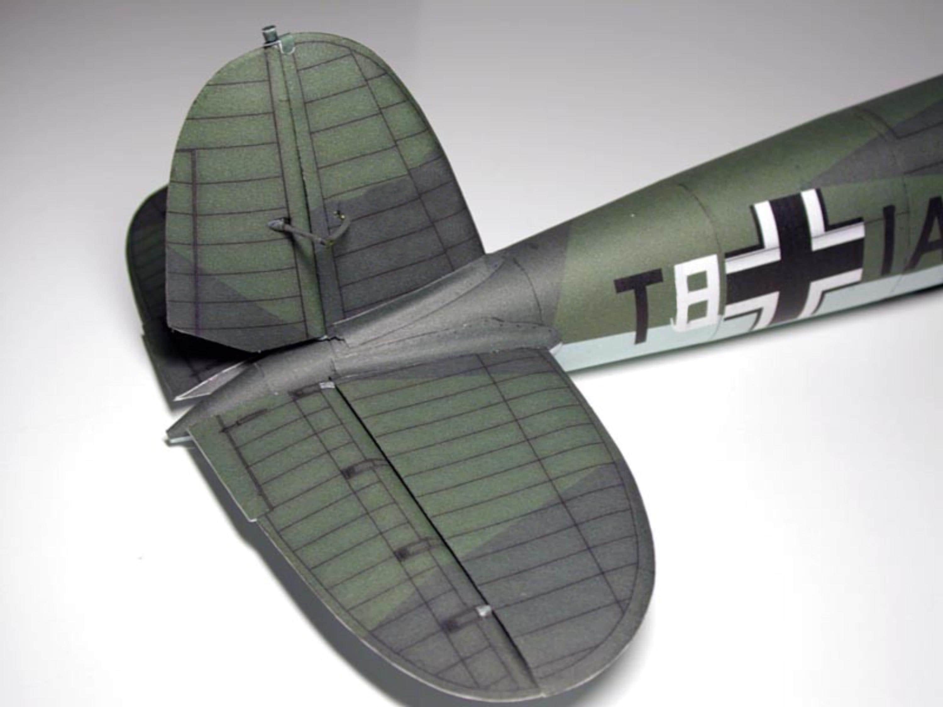 Papercraft Kit Heinkel He 111 Airplane 3d Paper Model Crafting PDF ...