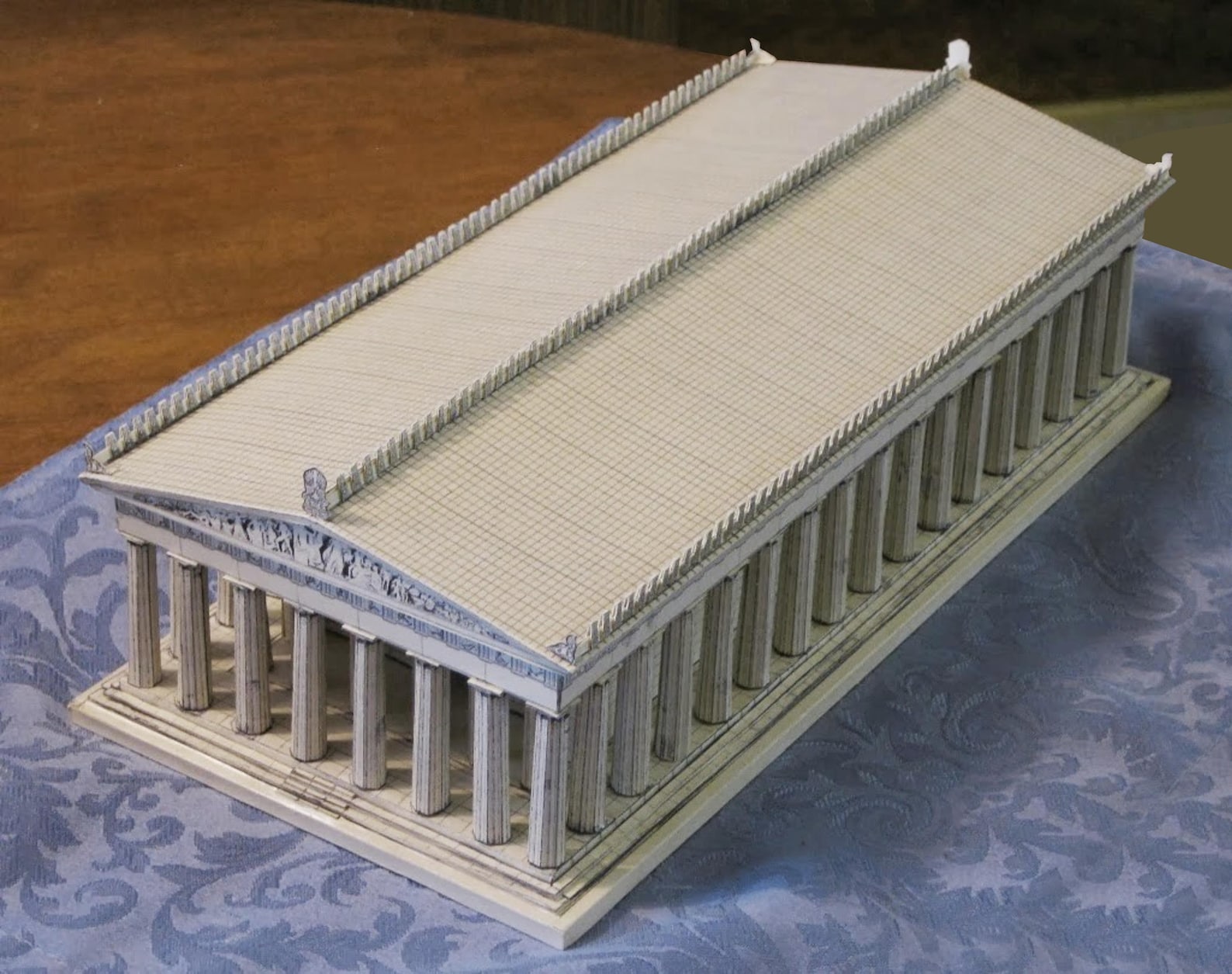 Papercraft Kit Parthenon Athenian Acropolis Greece 3d Paper Model Crafting Kit PDF Plans to ...