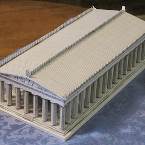 Papercraft Kit Parthenon Athenian Acropolis Greece 3d Paper Model Crafting Kit PDF Plans to ...
