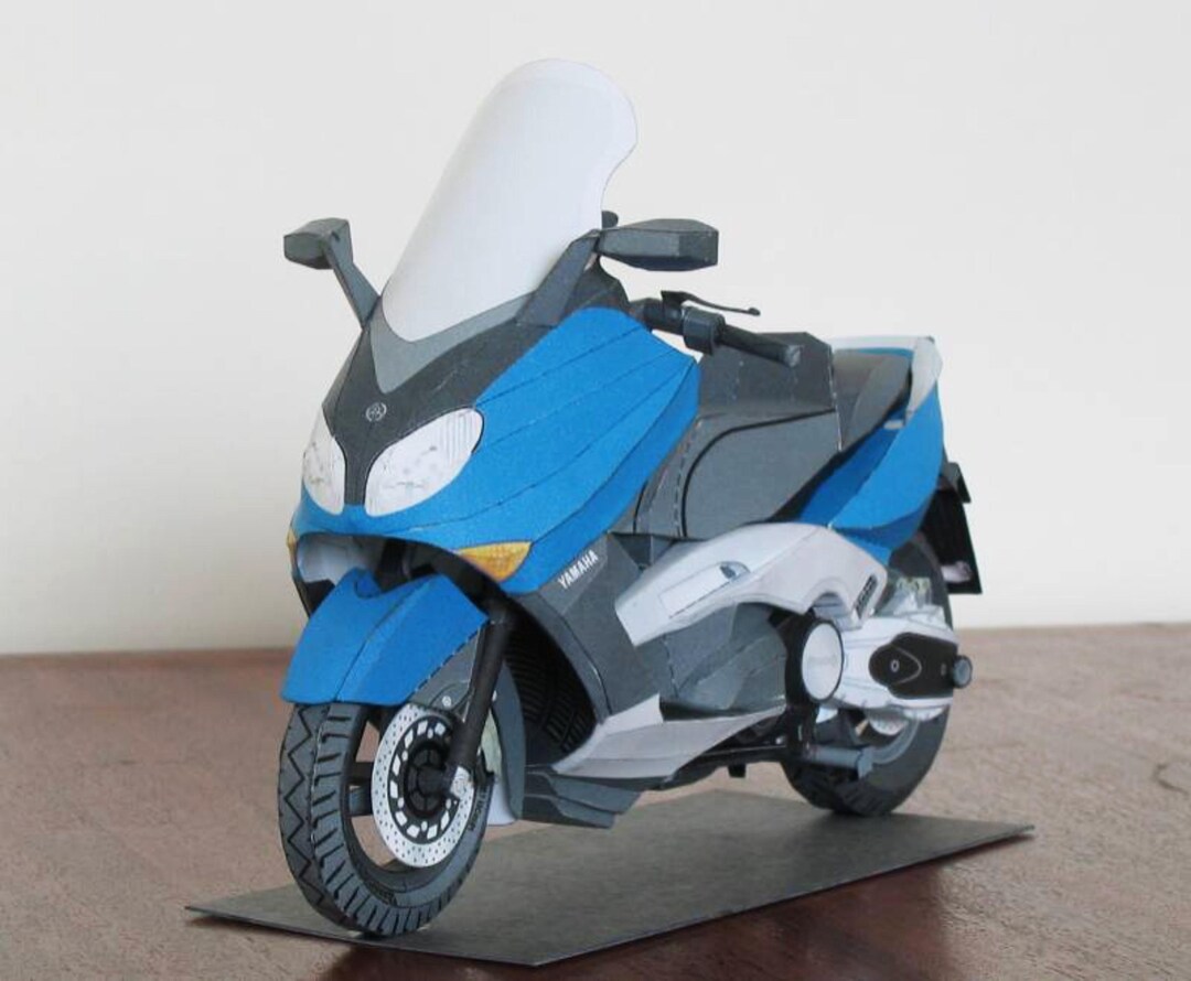 Papercraft Kit TMAX Yamaha Motorcycle Moped 3d Paper Model Crafting Kit ...