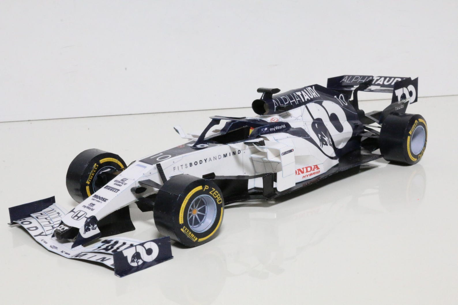 Papercraft Kit F1 Alpha Tauri Race Car 3d Paper Model Crafting Kit PDF ...